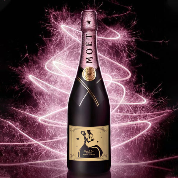 Moët & Chandon Rose Impérial |訂製情侶專屬Moet香檳（客製化禮物） Gift | Personalized ...